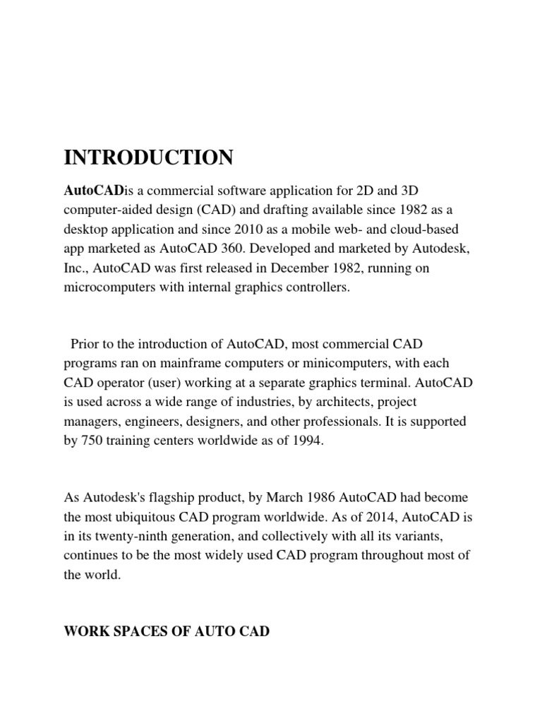 AUTO CAD 2D 3D Staadpro Report-1 | PDF | Auto Cad | Areas Of Computer ...