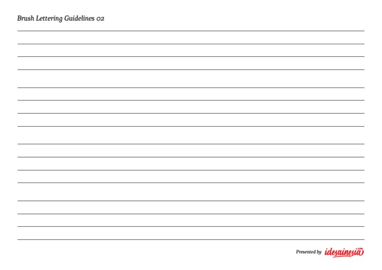Brush Lettering Guidelines 02 PDF | PDF