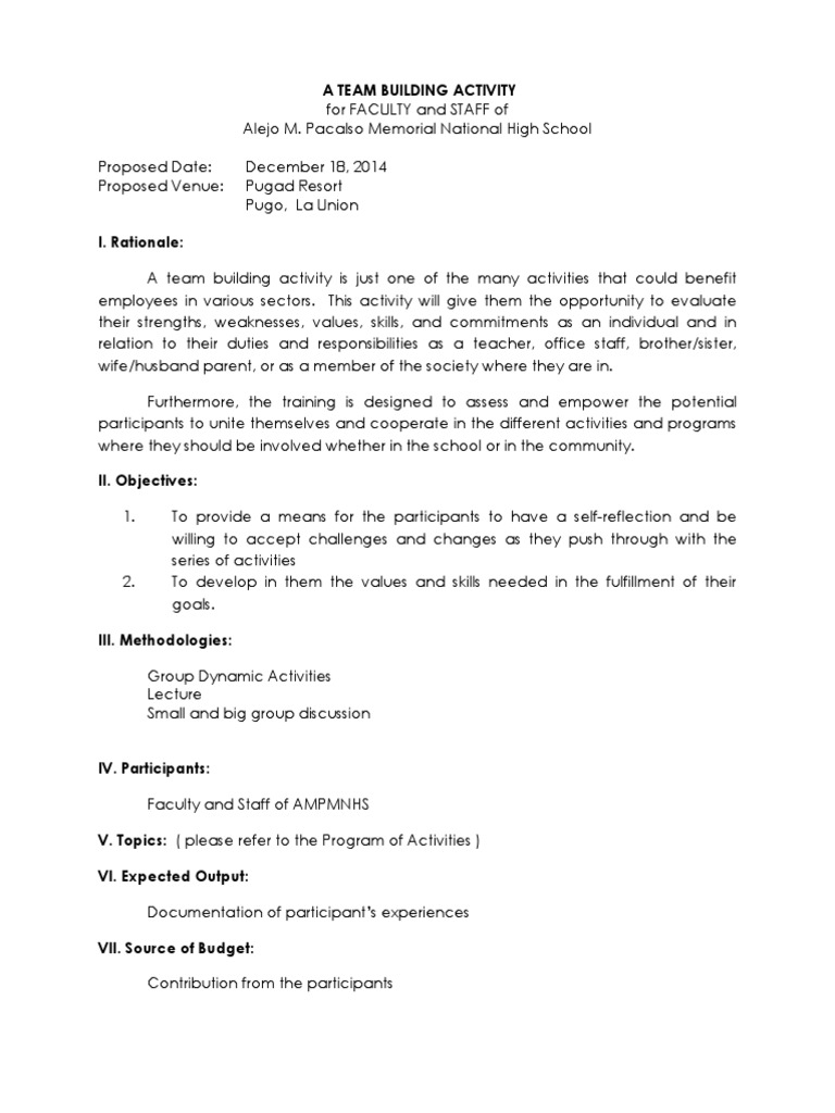 A Team Building Activity | PDF | Change | Cognition