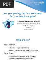 STarT Back Screening Tool | PDF