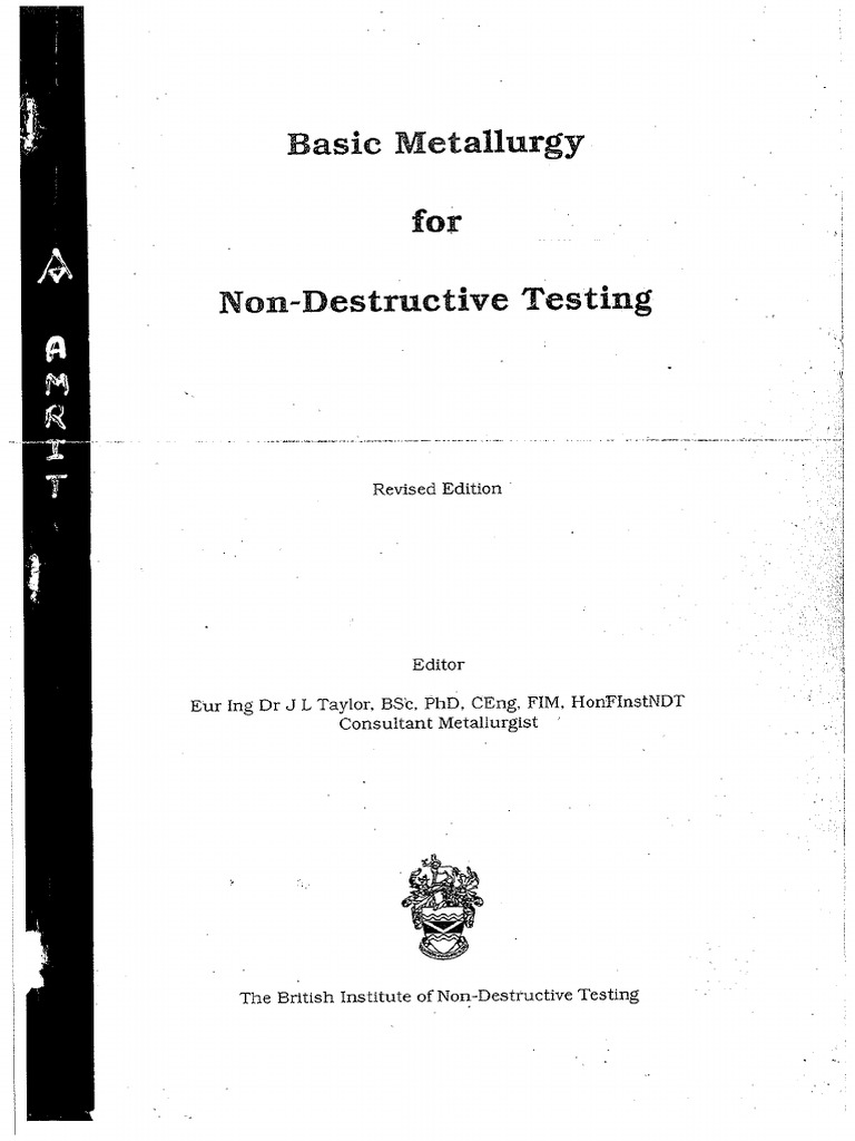 Basic Metallurgy For NDT | PDF