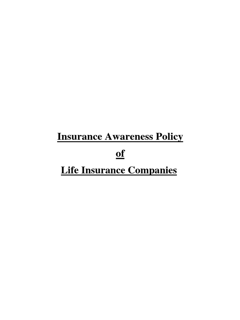 Insurance-Awareness-Policy 2 PDF | PDF | Insurance | Life Insurance