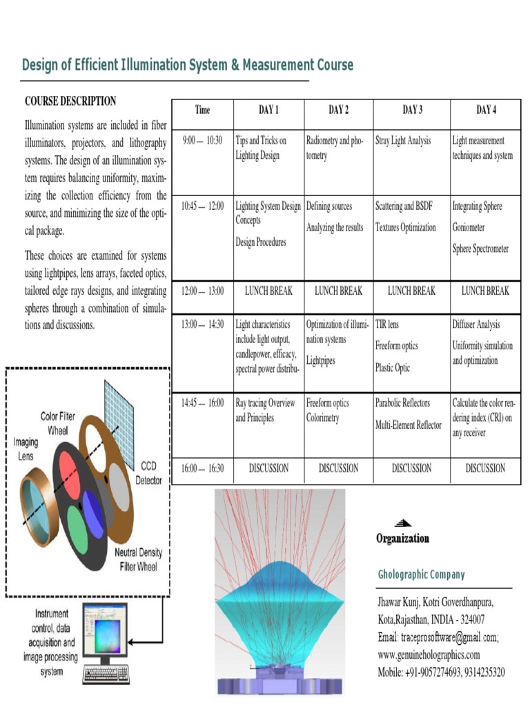 Efficient Illumination System Design Course | PDF | Lighting | Optics