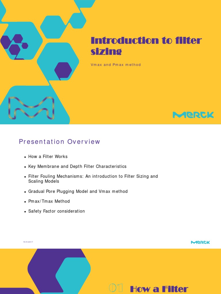 Vmax and Pmax Filter Sizing Methods | PDF | Filtration | Membrane