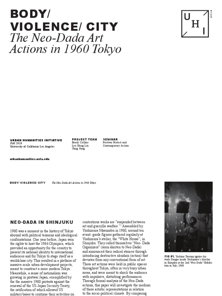 The Neo-Dada Art Actions in 1960 Tokyo | PDF | Space | Japan