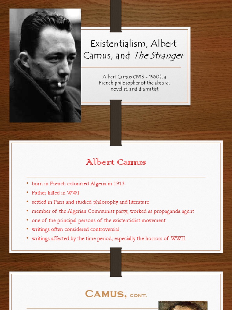 Camus and Background | PDF | Existentialism | Albert Camus