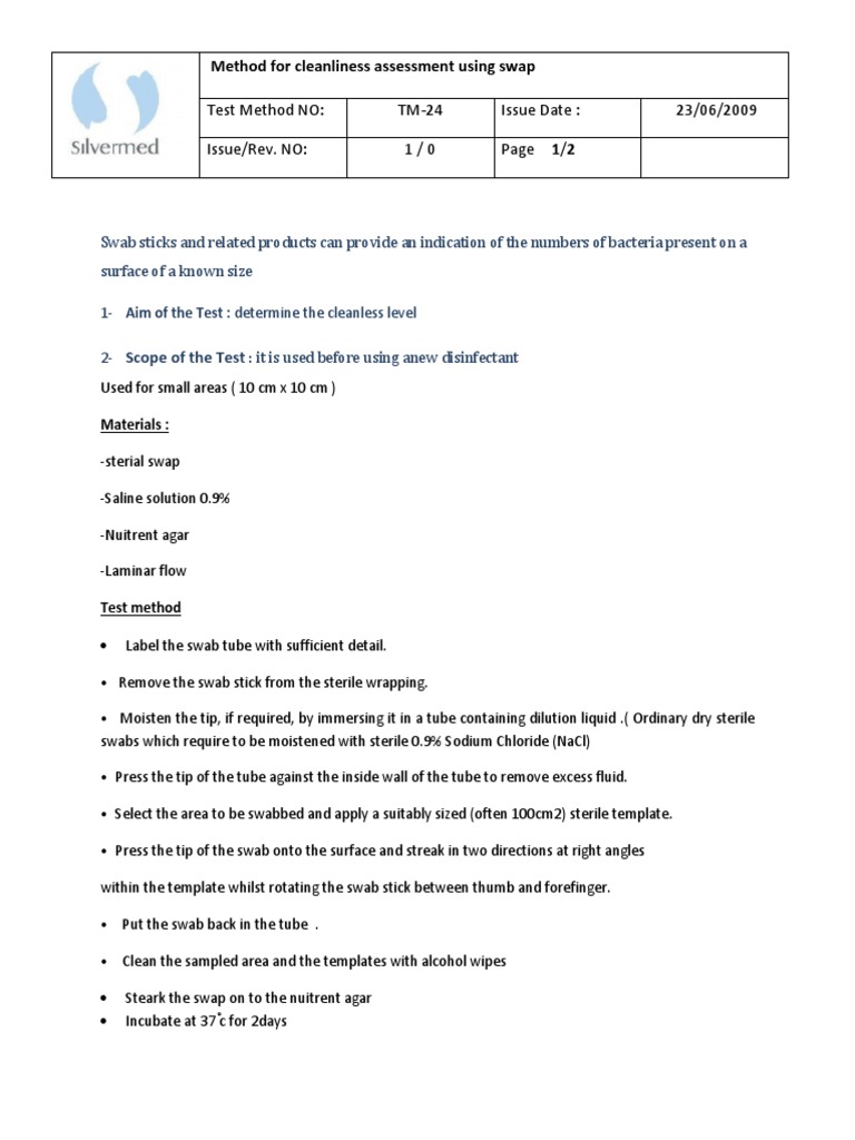 Test Method NO: TM-24 Issue Date: 23/06/2009 Issue/Rev. NO: 1 / 0 Page ...