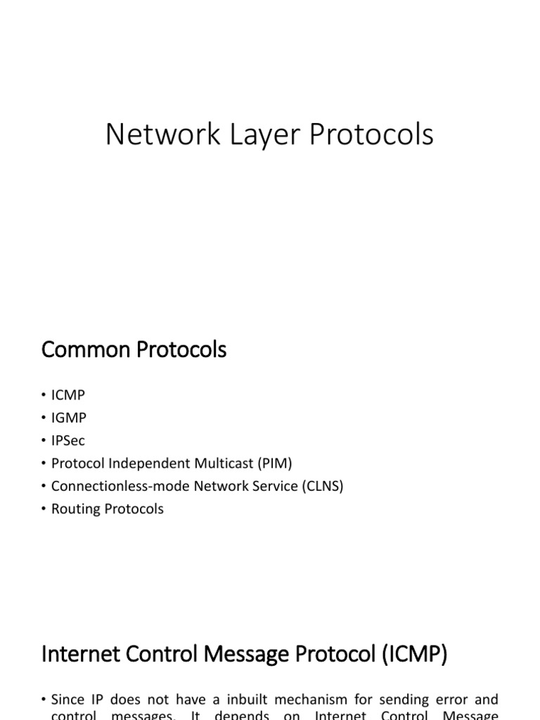 ICMP, IP, PIM, Routing Protocol | PDF | Internet Protocols | Internet ...