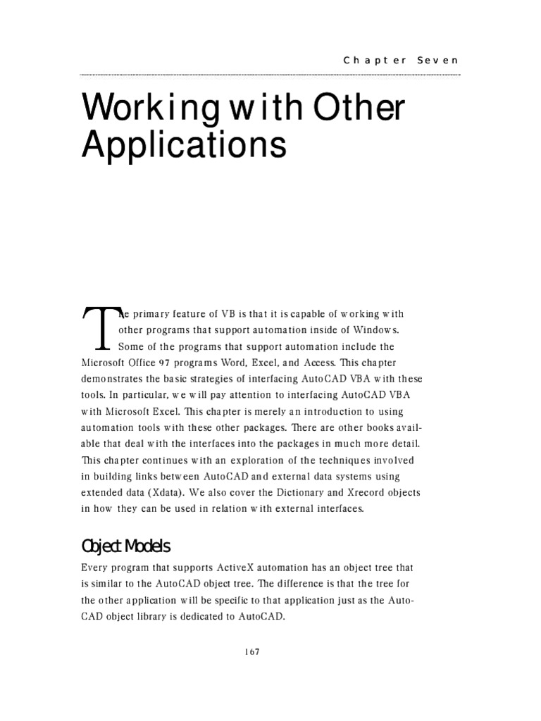 Autocad Vba Programming | PDF | Visual Basic For Applications | Microsoft Excel