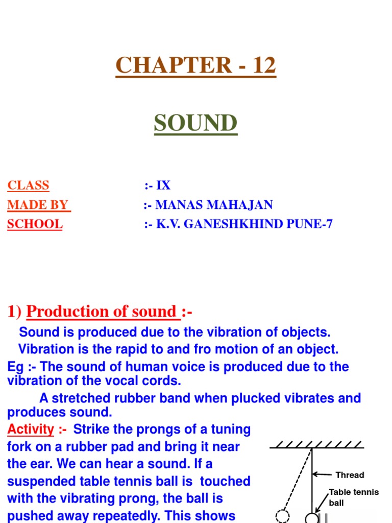 Exploring the Physics of Sound | PDF | Ear | Sound