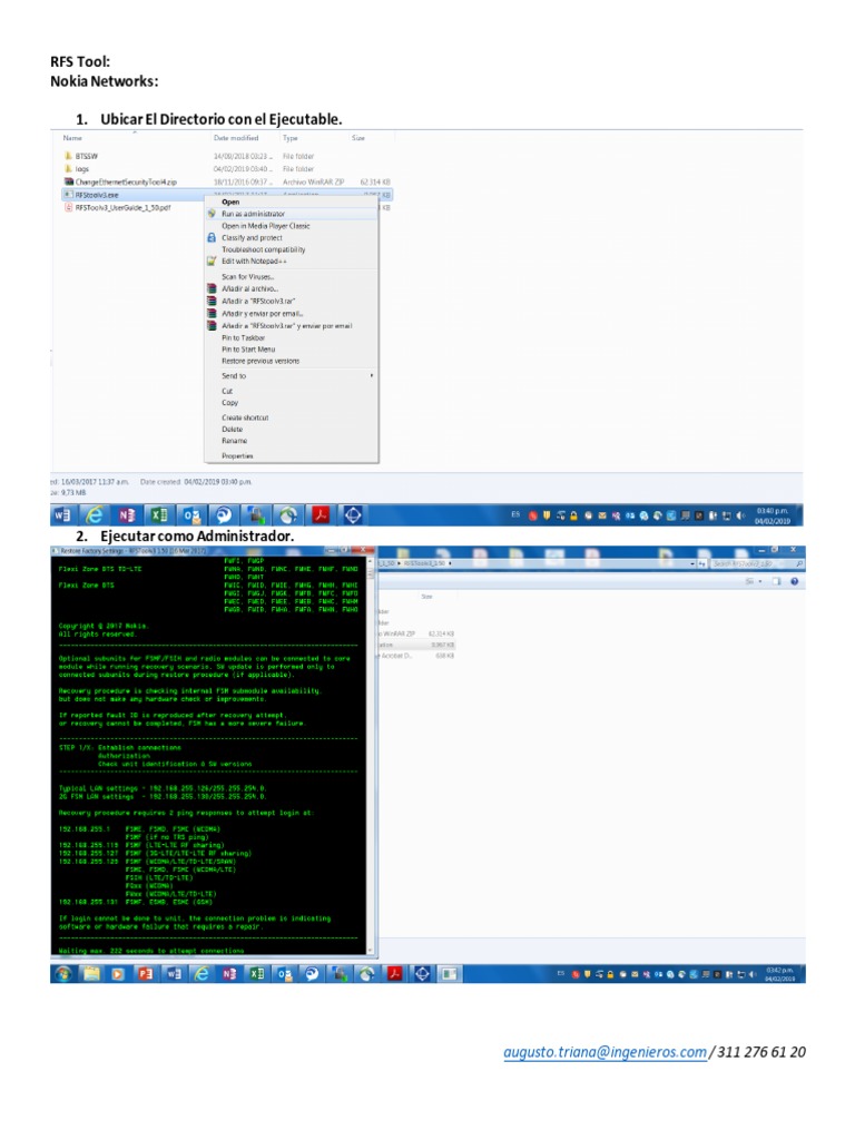 Guía RFS Tool para Nokia Networks | PDF
