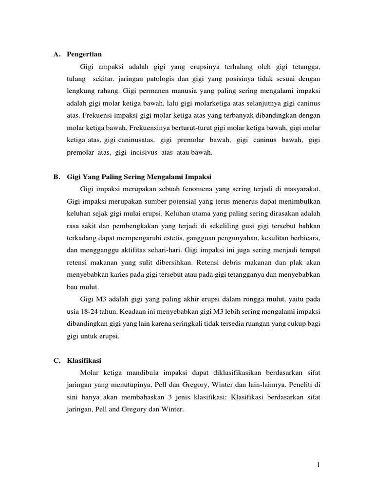 LP Impaksi Gigi | PDF