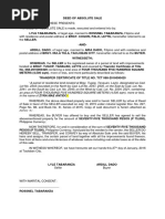 Acknowledgment Receipt, Re: Deed of Sale | Urban | Property Law