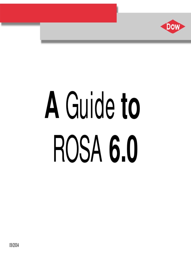 DOW Rosa Software Tutorial PDF | PDF | Computer File | Microsoft Excel