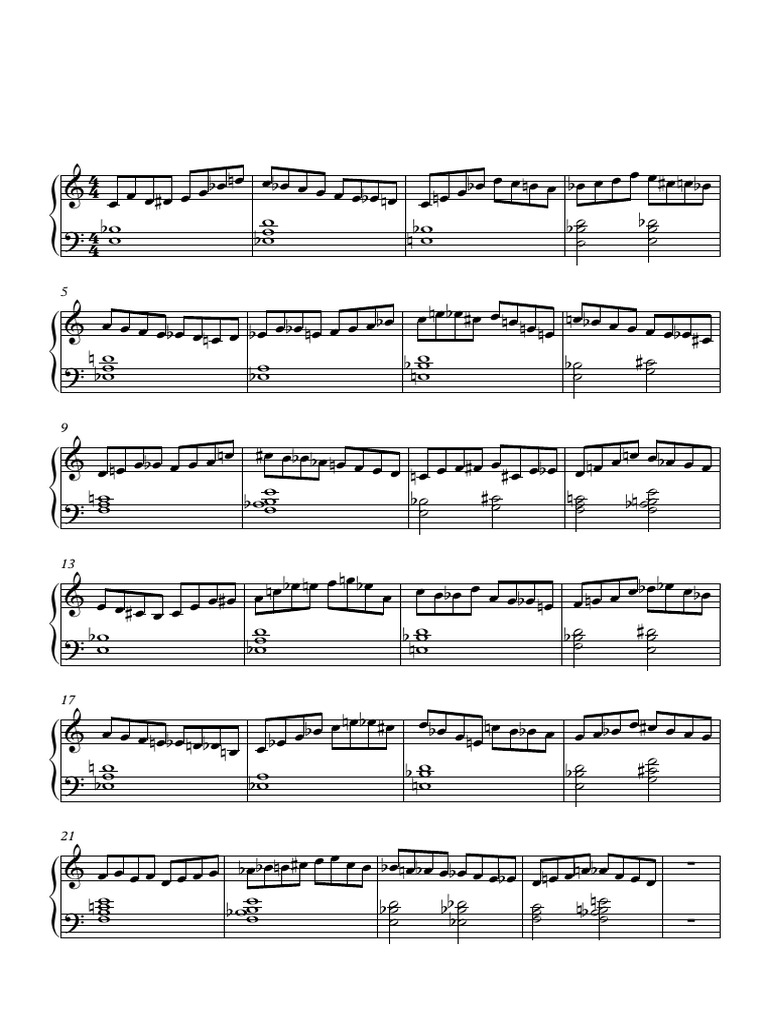 Bebop Hanon 2 - Bebop Ex. 2 PDF | PDF