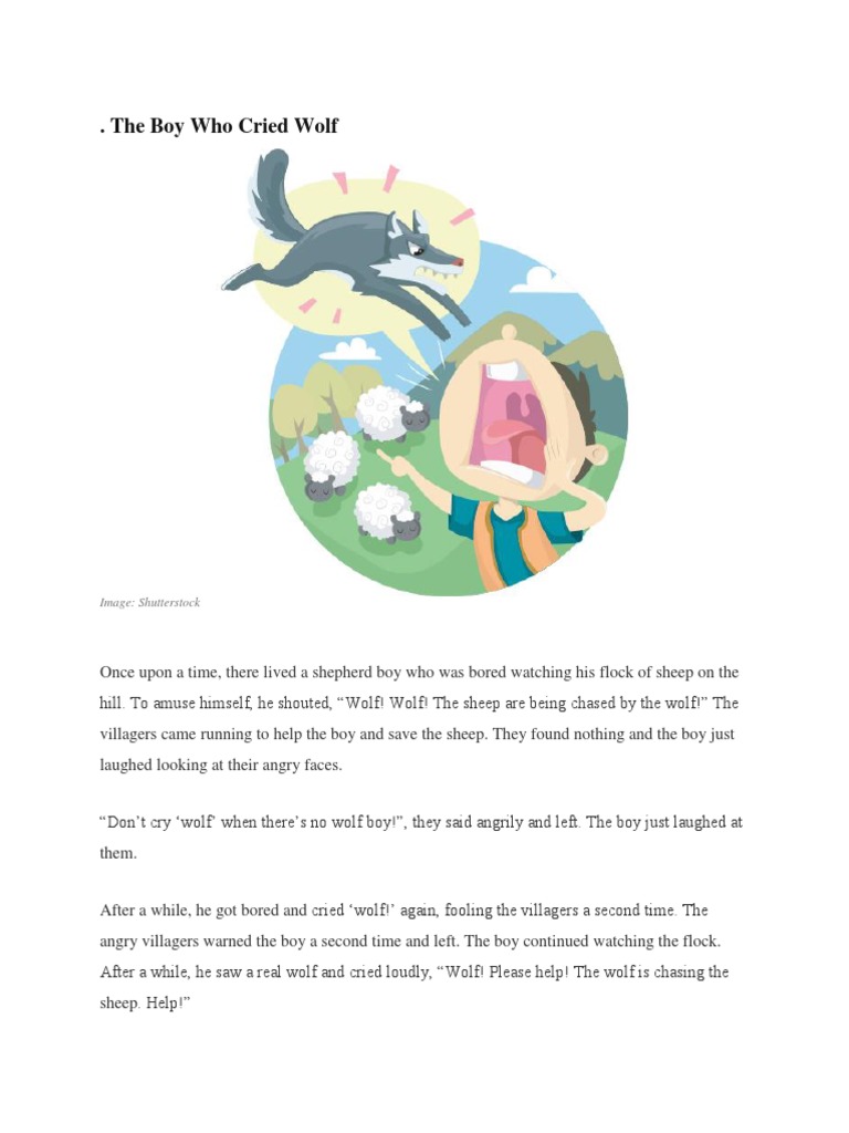 The Boy Who Cried Wolf | PDF | Dionysus