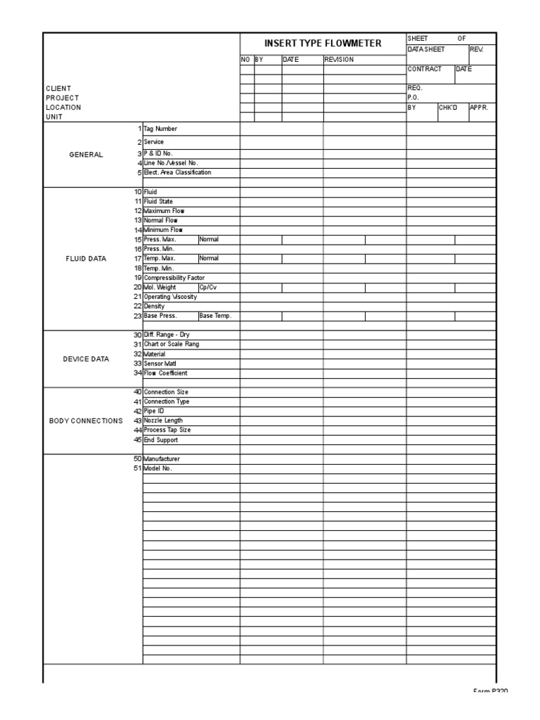 Insert Type Flowmeter | PDF | Flow Measurement | Gas Technologies