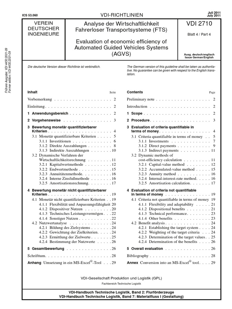 VDI 2710 Blatt-4 2011-07 | PDF