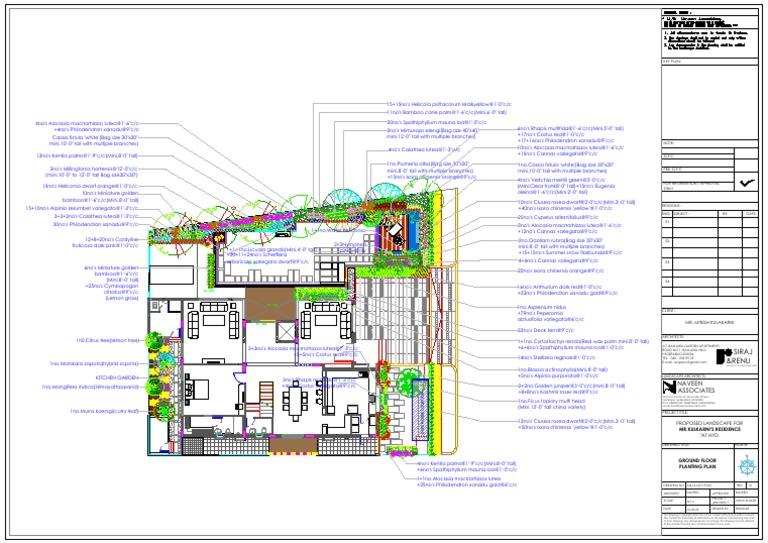 Ground Floor Planting Plan | PDF | Botany | Horticulture And Gardening