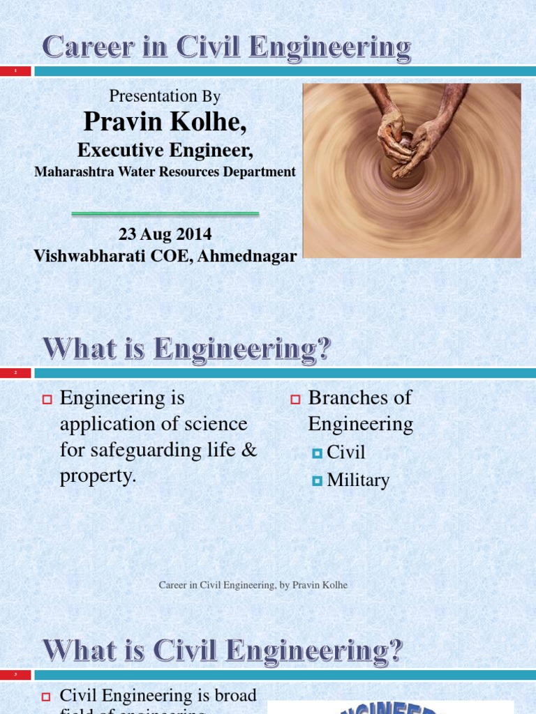 Pravin Kolhe,: Executive Engineer | PDF | Civil Engineering | Engineering