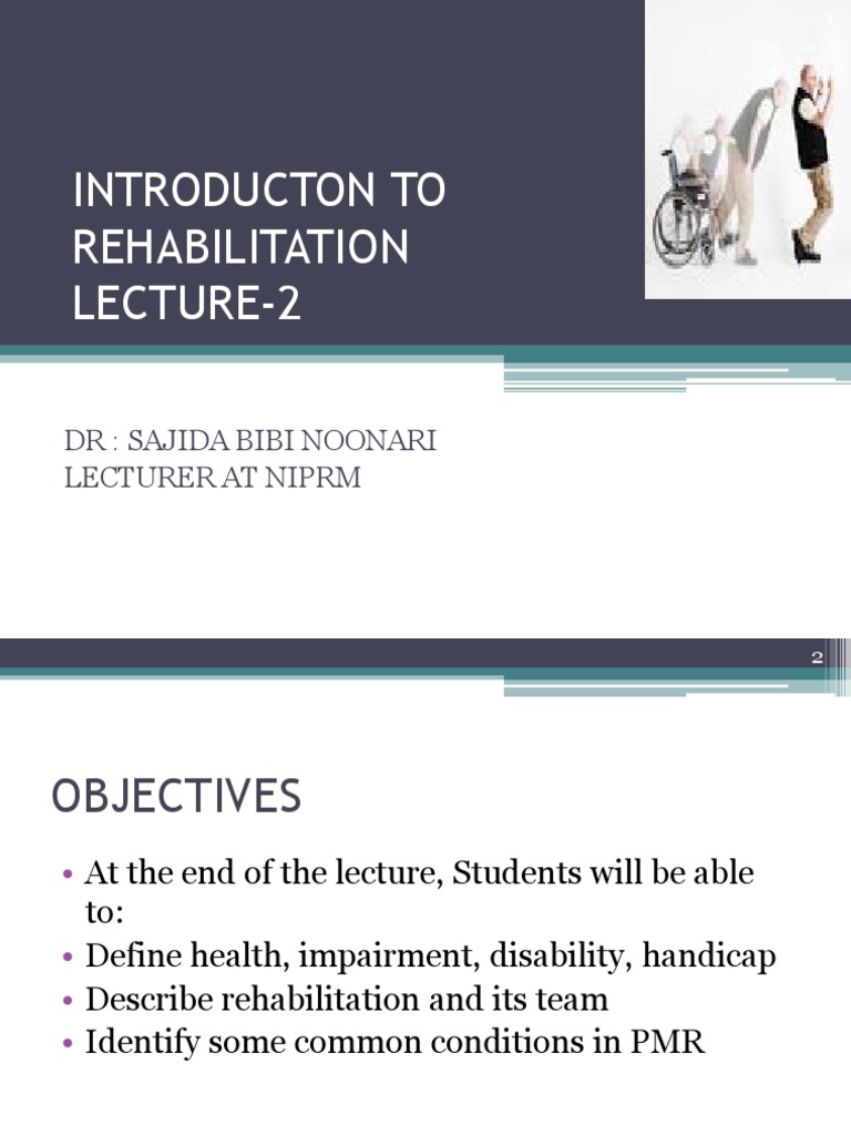 Intro 2rehabilitation | PDF | Disability | Physical Therapy