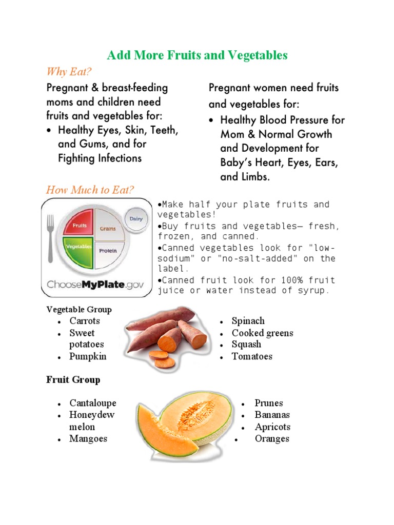 Wic Ed Material | PDF | Vegetables | Zucchini