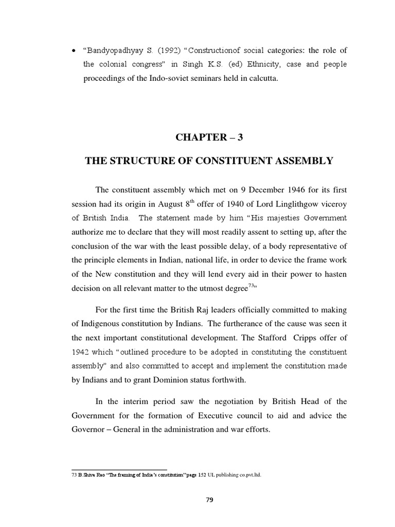 Structure of India's Constituent Assembly | PDF | British Raj | Indian ...