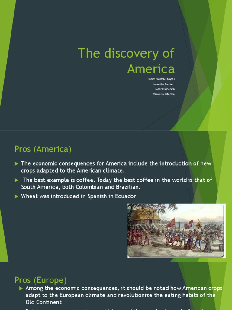The Discovery of America: Naomi Paulina Campos Samantha Ramirez Javier ...
