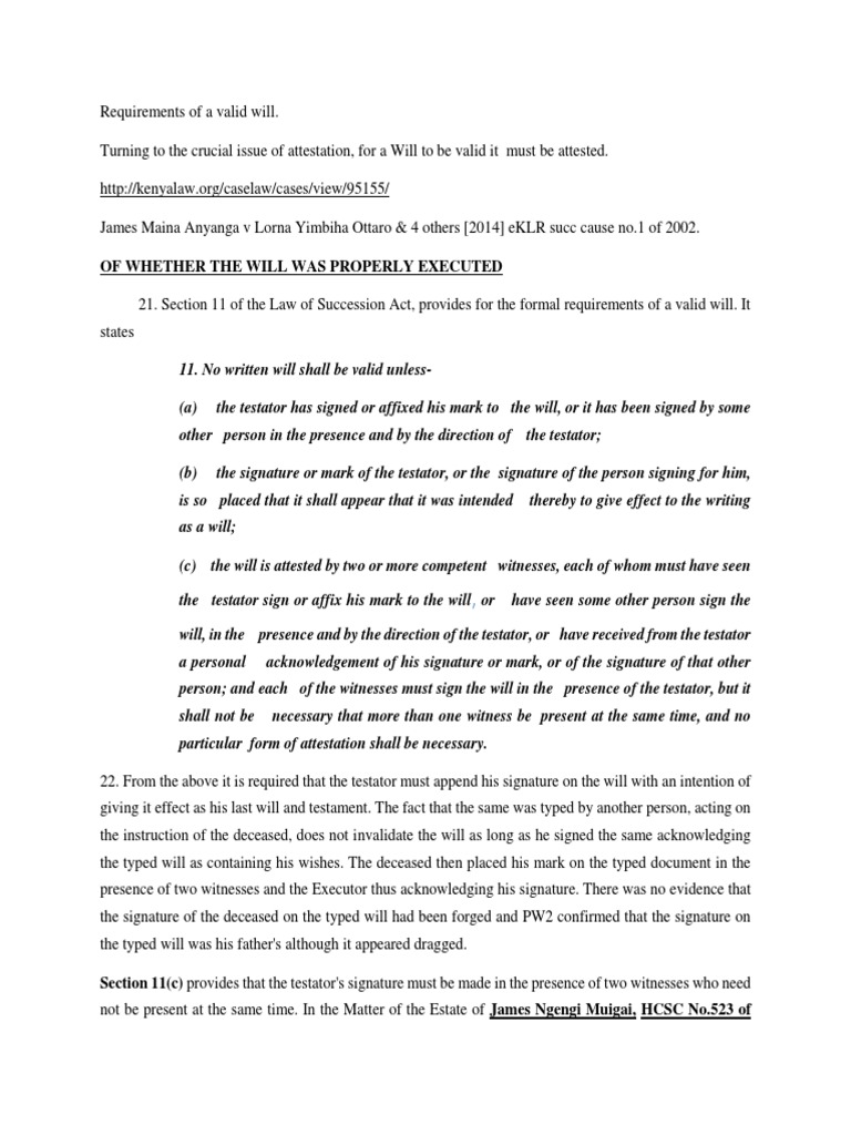 VALID WILL.docx | Will And Testament | Civil Law (Common Law)