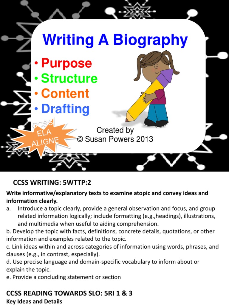Free Biography Writing Powerpoint | PDF