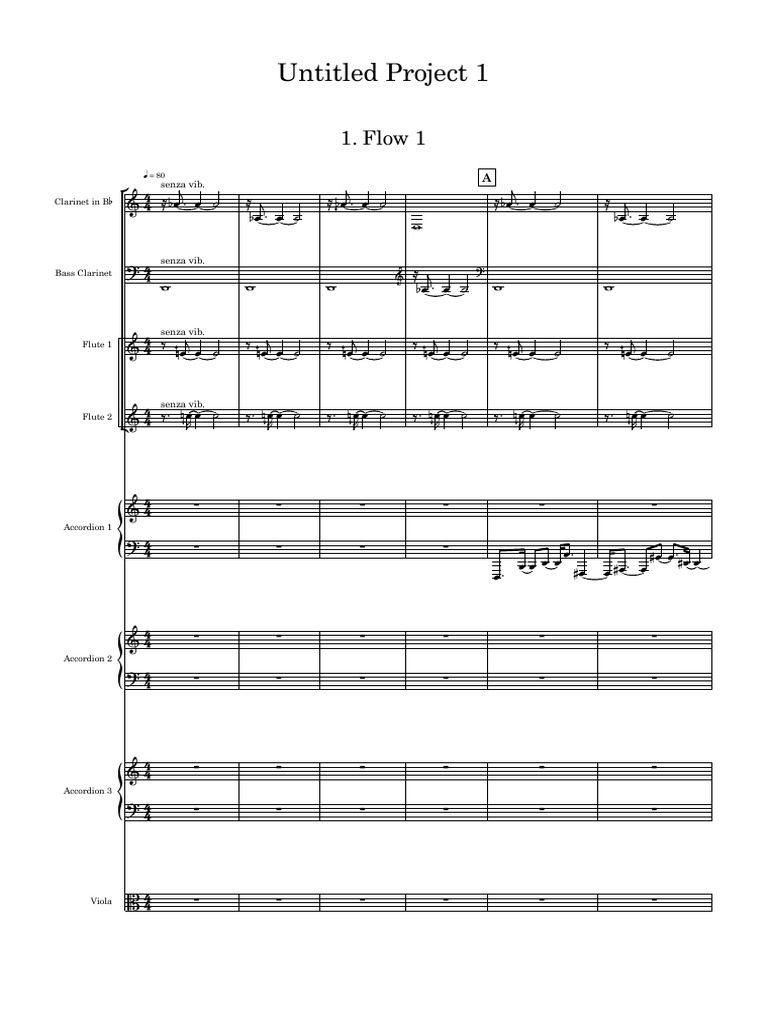 Ide 1 Full Score | PDF | Musical Instruments