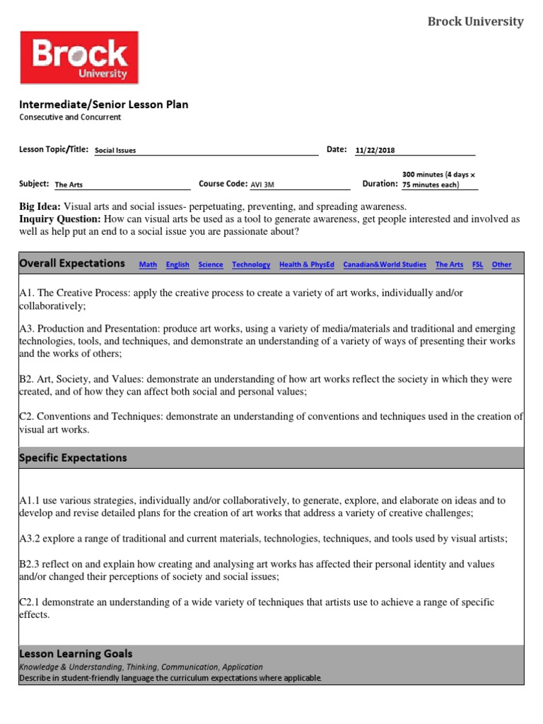 Intermediate/Senior Lesson Plan: Consecutive and Concurrent | PDF ...
