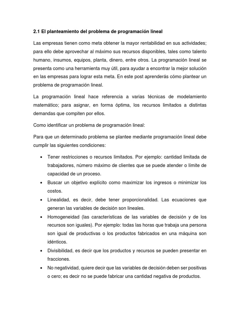 1 2 | PDF | Programación lineal | Inventario