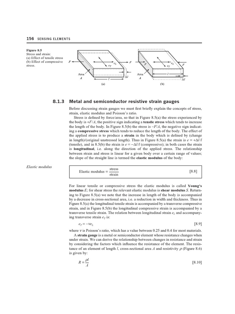 Predavanje 4a-1 - Strain Gauges | PDF | Young's Modulus | Elasticity ...
