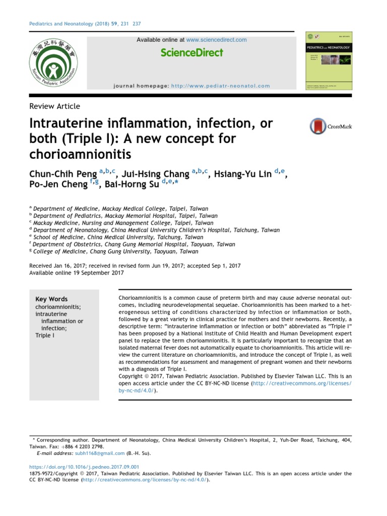 Intrauterine Inflammation, Infection, or Both (Triple I) : A New ...