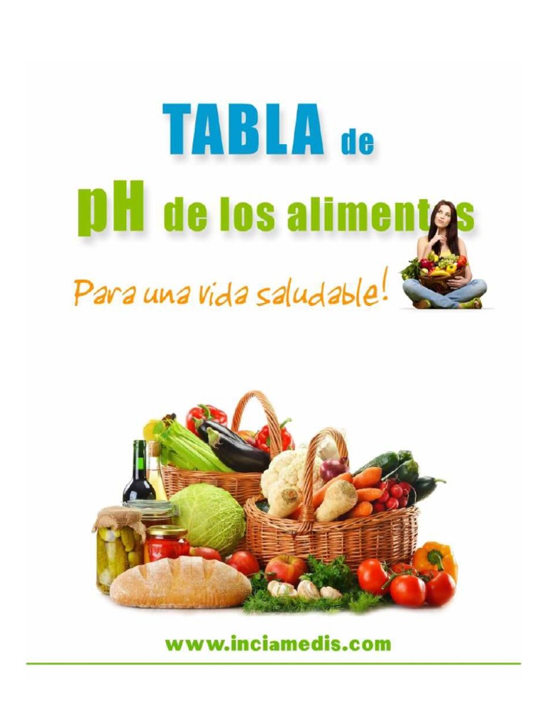 Tabla de pH de Alimentos Esenciales | PDF | Cereales | Legumbre