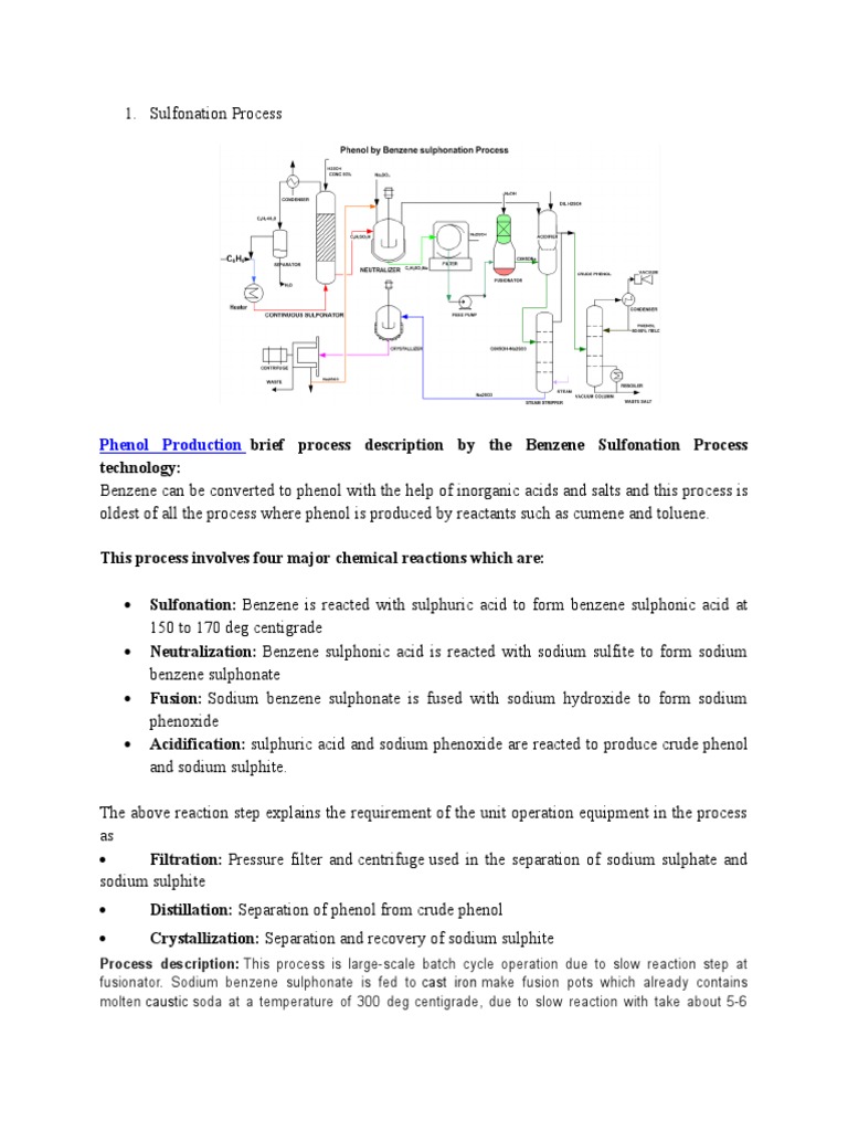 Sulfonation Process | PDF | Science & Mathematics