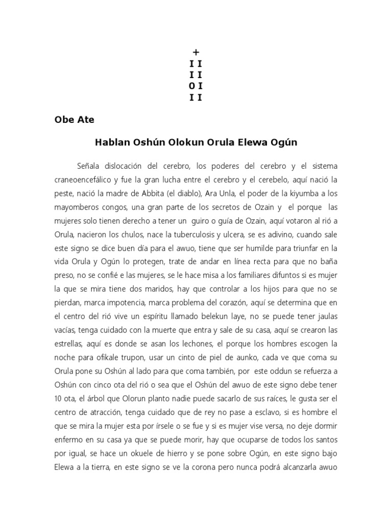 Ogbe Ate | PDF | Deidades | Santeria