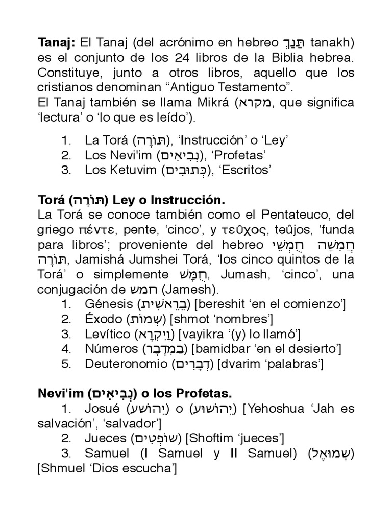Biblia | PDF | Biblia hebrea | Palabras y frases hebreas