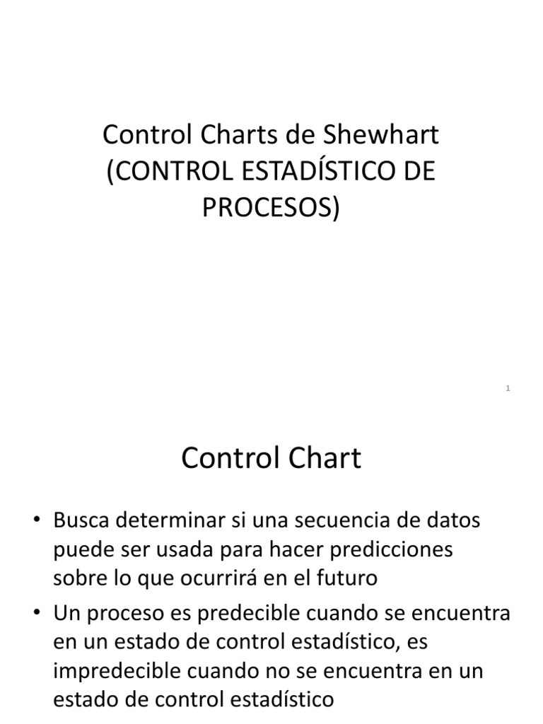 4.control Charts de Shewhart | PDF | Desviación Estándar | Distribución ...
