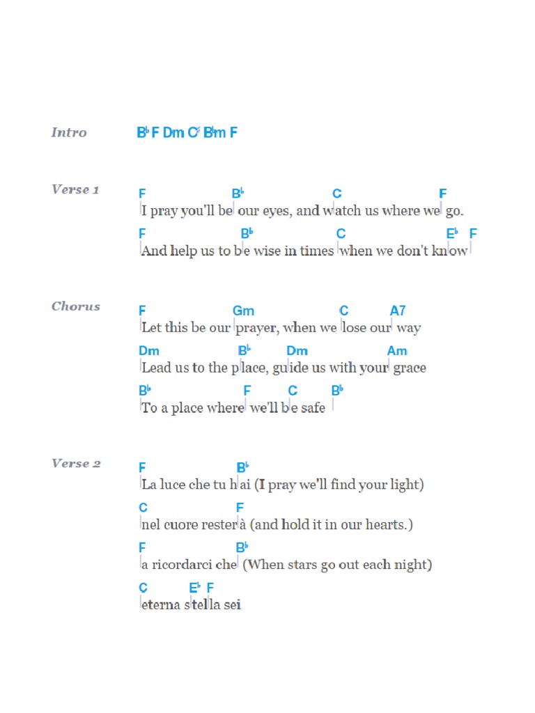Cool Lyrics To The Prayer By Celine Dion Gallery