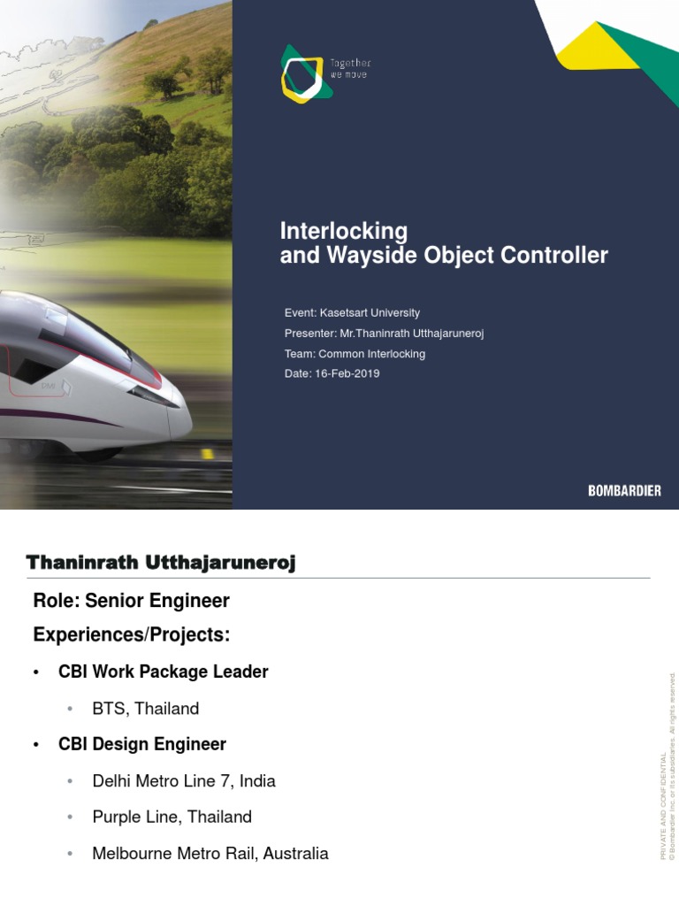Interlocking and Wayside Object Controller | PDF | Rail Infrastructure ...