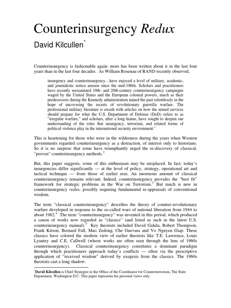 Modern Counterinsurgency Challenges | PDF | Counter Insurgency | Insurgency