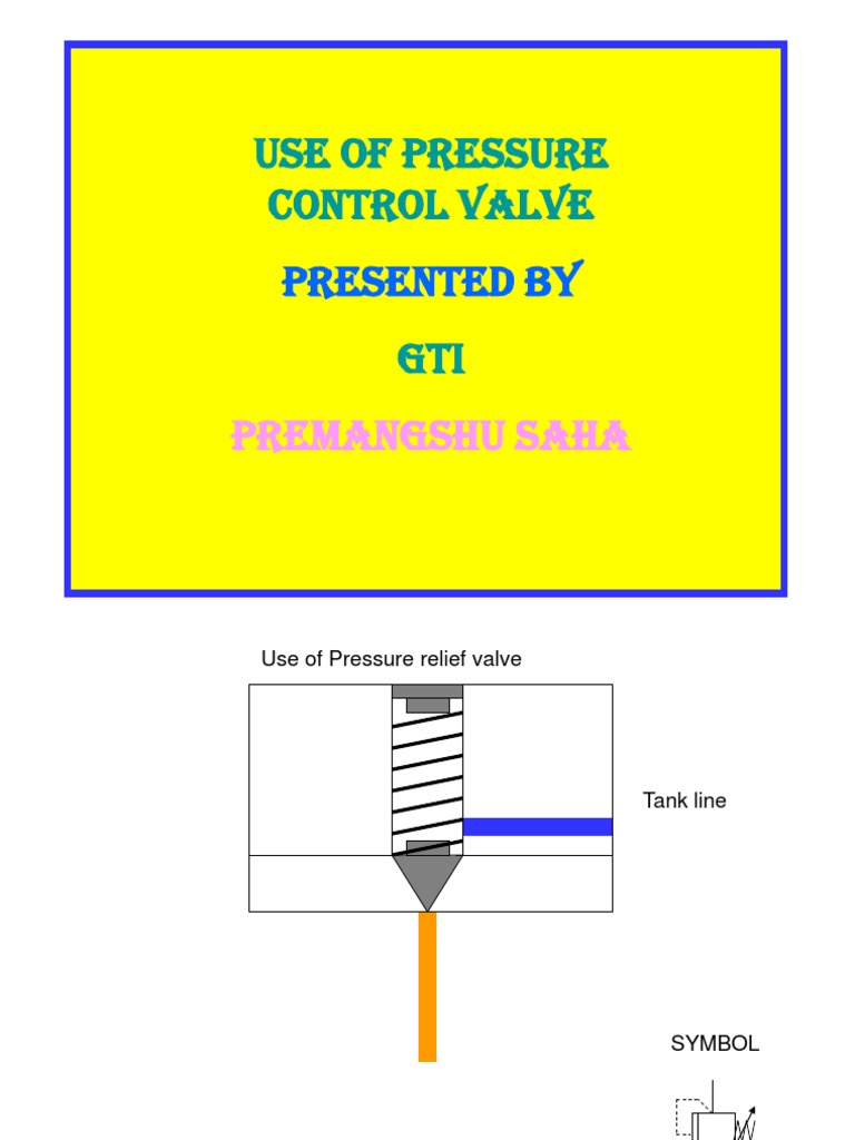 Use of Pressure Control Valve: Presented by | PDF | Valve | Switch