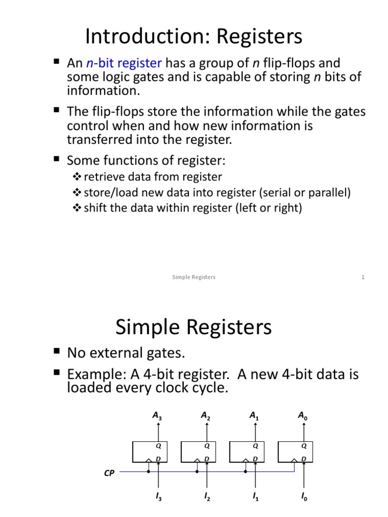 Register and Counters | PDF | Dynamic Random Access Memory | Random ...