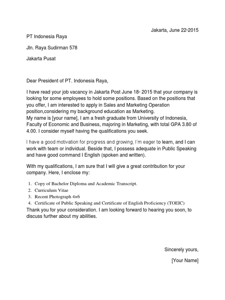 Application Letter | PDF | Cognition | Learning