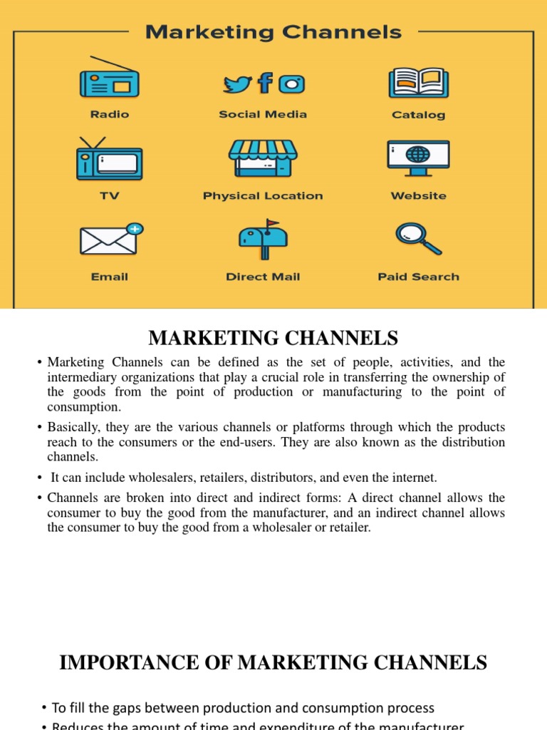 Marketing Channels Overview | PDF | Sales | Marketing