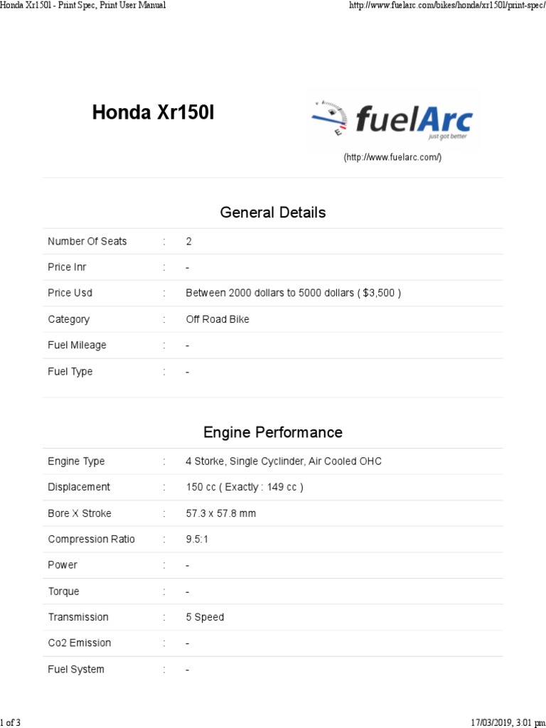 Honda Xr150 | PDF | Manual Transmission | Transmission (Mechanics)