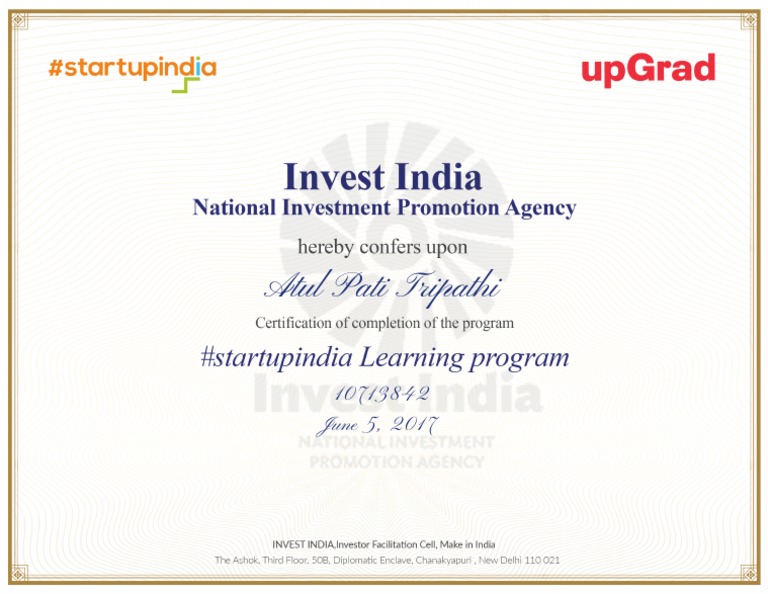 UpGrad Certificate | PDF