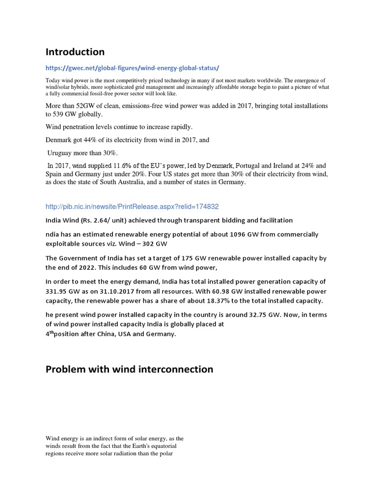 Mtech Final Speech | PDF | Wind Power | Electric Generator